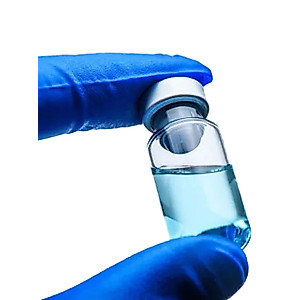 5ml Glass Vials for Injections, Self-Healing Injection Port, Empty Vials for Injections with Sealed Cap (10 Pack)