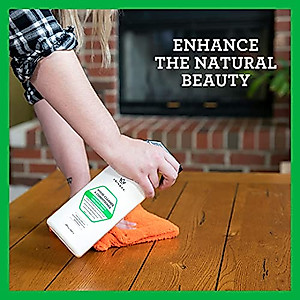 Trinova Wood Cleaner, Conditioner, Wax & Polish - Spray for Furniture & Cabinets - Removes Stains & Restores Shine - Wax & Oil Polisher - Works on Stained & Unfinished Surfaces - 18 fl oz