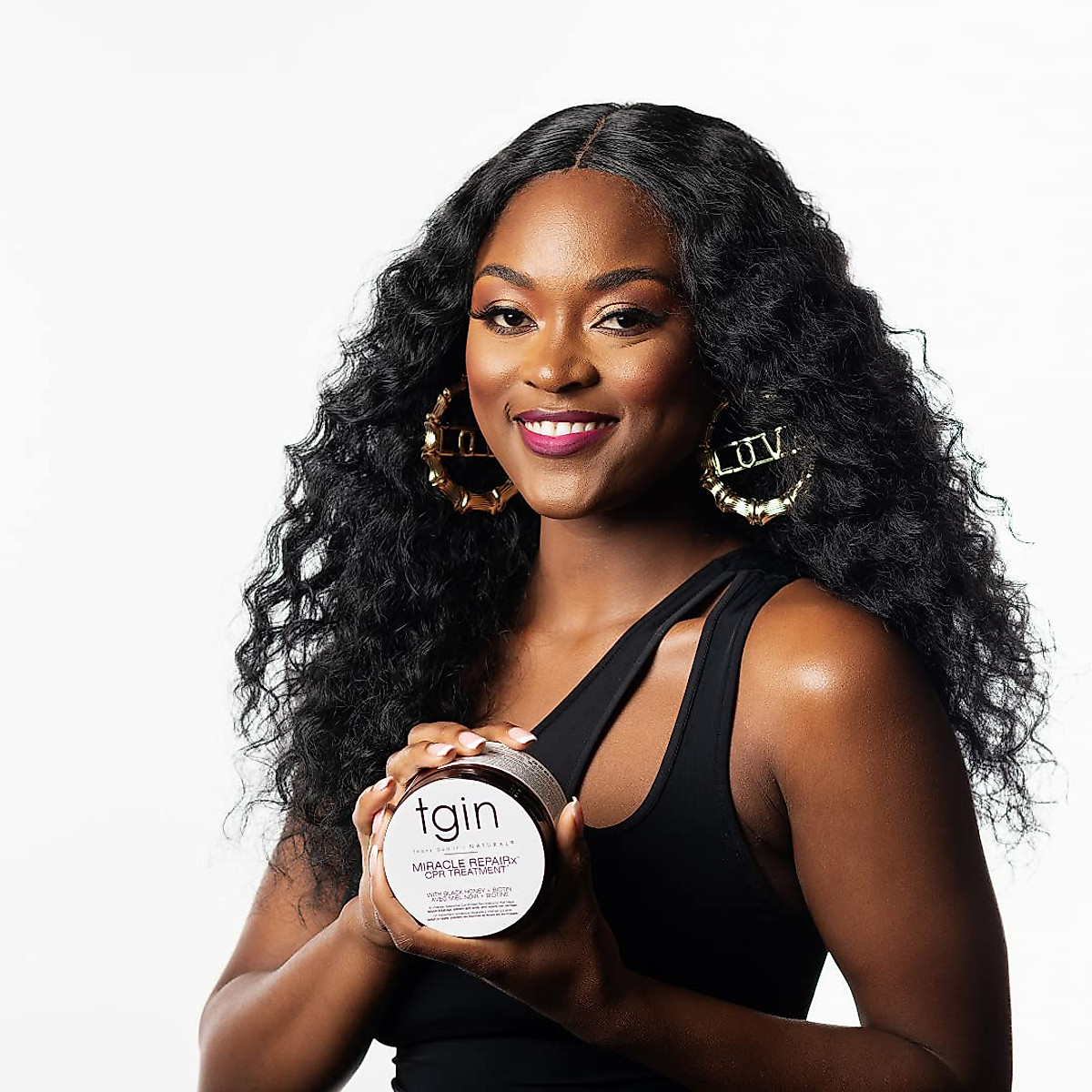 tgin Miracle RepaiRx Strengthening CPR Protein Treatment & Deep Hydrating Hair Mask, for Curly, Coily and Wavy Hair, Repairs, Protects, and Restores Damaged Hair, 12 oz, (Set)