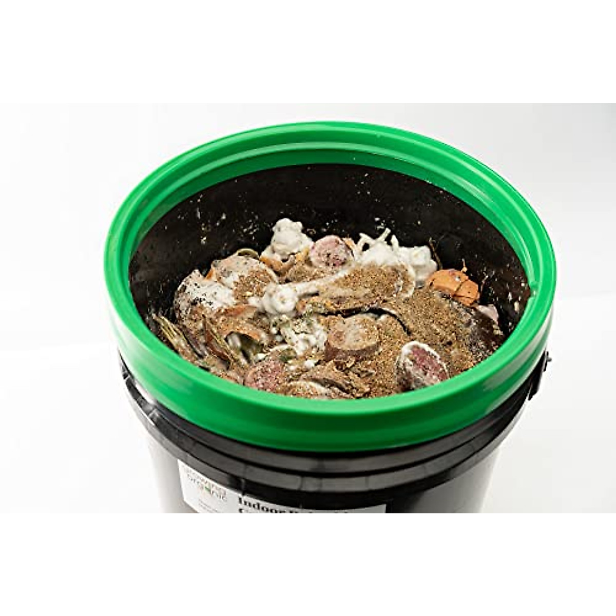 Indoor Bokashi Composting System - Kitchen Compost Buckets with A Spout - Air Tight Gamma Seal Lid - Practical Way to Collect All Your Organic Waste - 5lbs of Kashi Blend