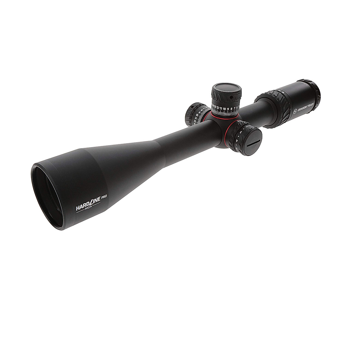 Crimson Trace Hardline Pro 4-16x50mm Riflescope with FFP, Illuminated MR1-MOA Reticle, Zero Stop, Lightweight Solid Construction, Scope Caps and Lens Cloth for Hunting, Shooting and Outdoor