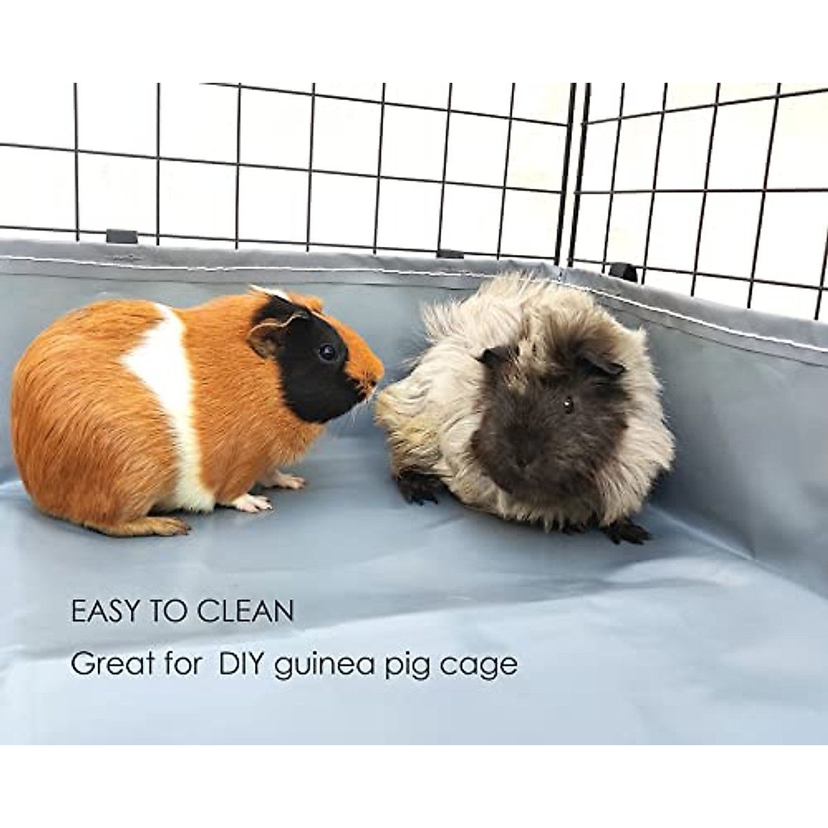 DOZZOPET Guinea Pig Cage Canvas Bottom for C & C Grids Habitat, Waterproof and Washable Liner Base for Rabbits,Chinchillas,Ferrets and Other Small Animals Pet (Upgrade-27 x 56")