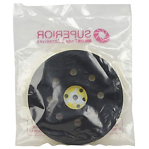 Superior Parts RSP45 5" Dia 8 Vacuum Holes Hook & Loop Sanding Pad for Bosch 2610917408, RSP45 DD - 4 Pack