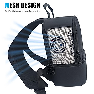 Jvnvlki Backpack for Portable Oxygen Concentrator 3L/Min, Adjustable Straps Multiful Pockets Storage Design, for 3L/Min Portable Oxygen Concentrator