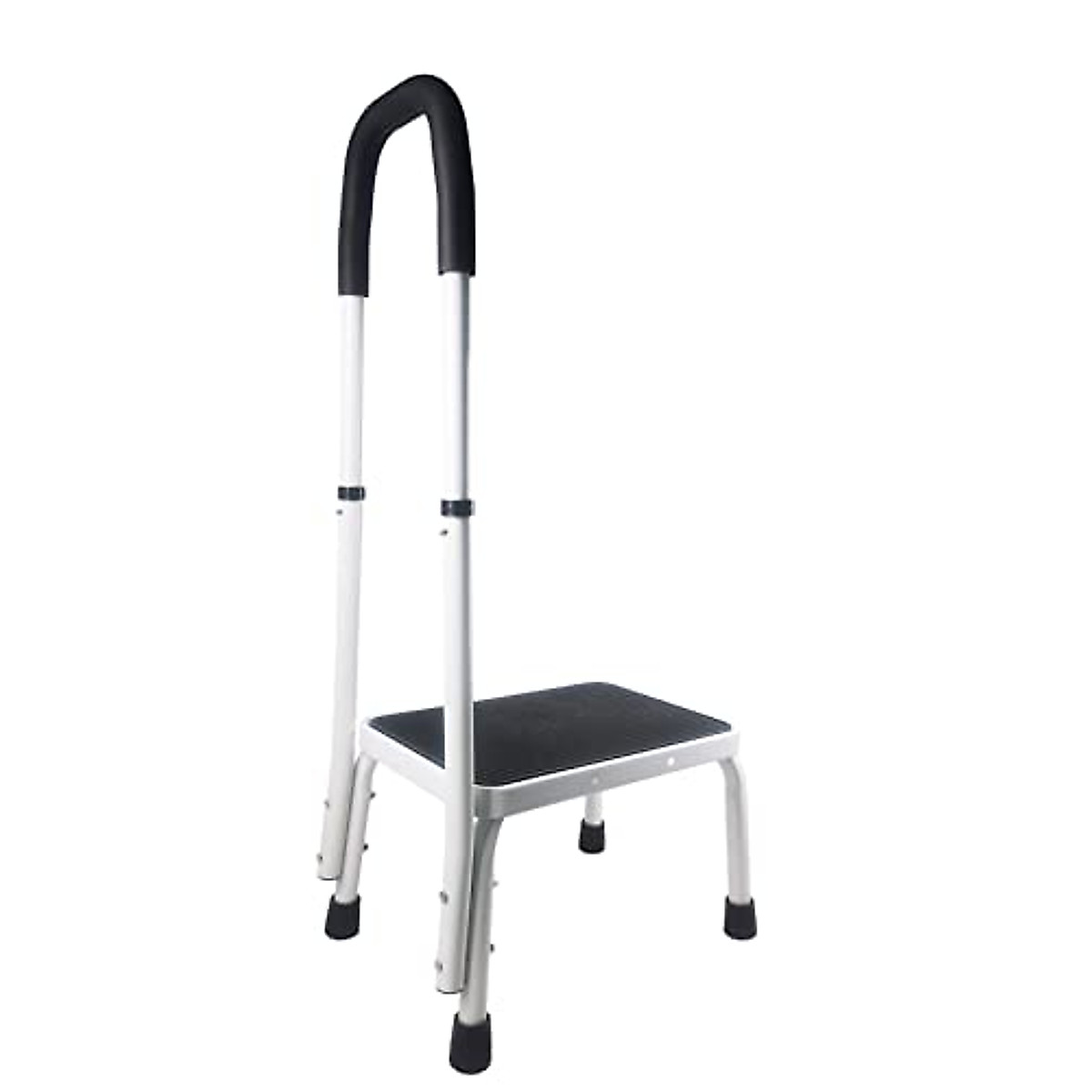 Sattiyrch Step Stool with Handle for Ederly,Sturdy and Lightweight Stool with Anti-Skid Platform,Easy Assmbly,Safely Supports up to 350 Pounds with 9.5 Inch