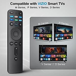 Universal Remote XRT260 for All VIZIO Smart TV Smartcast 4K P-Series V-Series D-Series M-Series XRT136 XRT140 XRT270 Remote Control Replacement