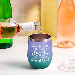 NOWWISH Gifts for Best Friends Women, Friendship Gifts for Women Friends, Unique Birthday Gifts for Friends Female, BFF, Besties, 12oz Tumbler with Keychain