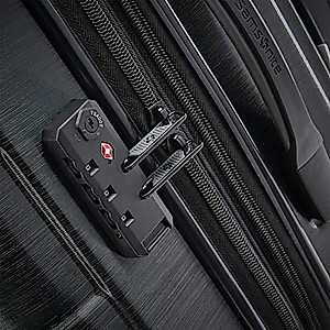 Samsonite Centric 2 Hardside Expandable Luggage with Spinners, Black, 3-Piece Set (20/24/28)