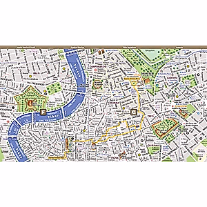 StreetSmart® Rome Map by VanDam –– Laminated, pocket sized City Center folding street and subway map to Rome, Italy with all attractions, museums, ... ... (English, Italian and German Edition)