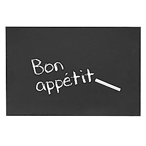 Navaris Natural Slate Serving Plates - Set of 6 Place Mat Serving Trays - Medium Rectangular Stone Table Mat Serving Platter Tiles - 11.8" x 7.8"