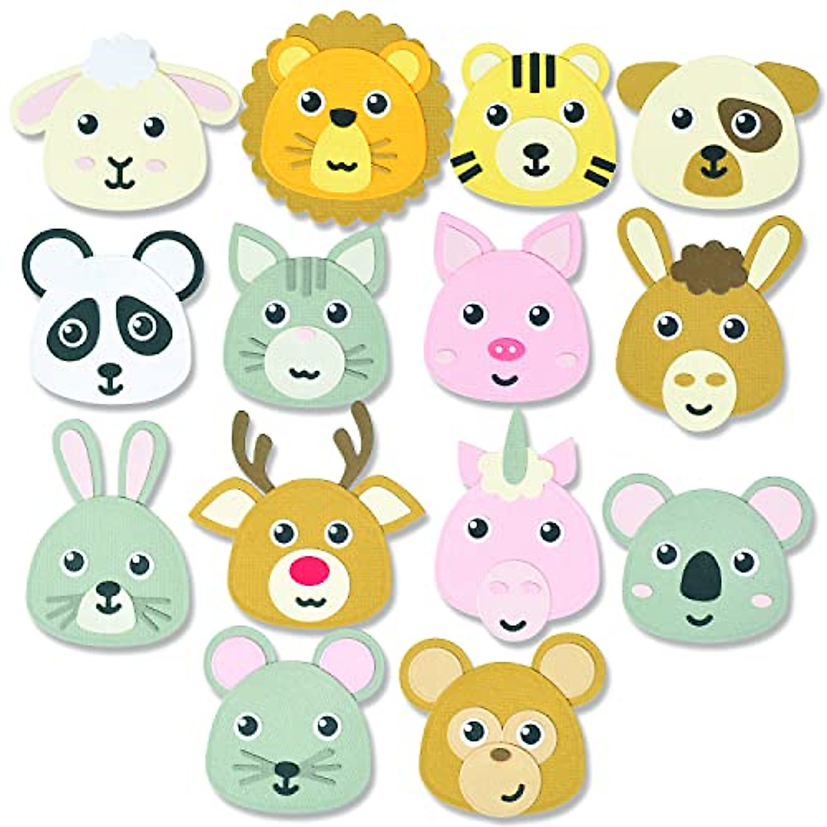 Sizzix Thinlits Die Set 20PK Build an Animal by Pete Hughes, 665817, Multicolor