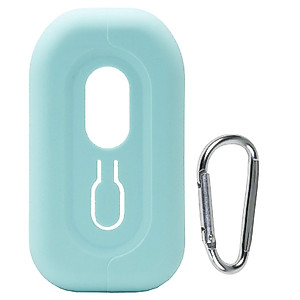 co2CREA Silicone Cover Replacement for JBL GO3 Go 3 Eco Waterproof Ultra Portable Bluetooth Speaker (Teal Case)