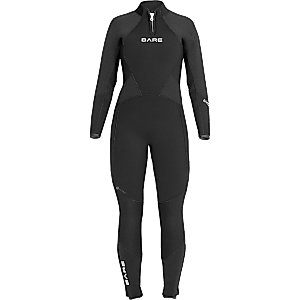 BARE 5MM Evoke Women's Wetsuit | Warmest Women's Wetsuit Within BARE Lineup | Full Stretch Neoprene Combined with a Unique Graphene Omnired Fabric | Comfortable | Great for Scuba Diving | Black 02
