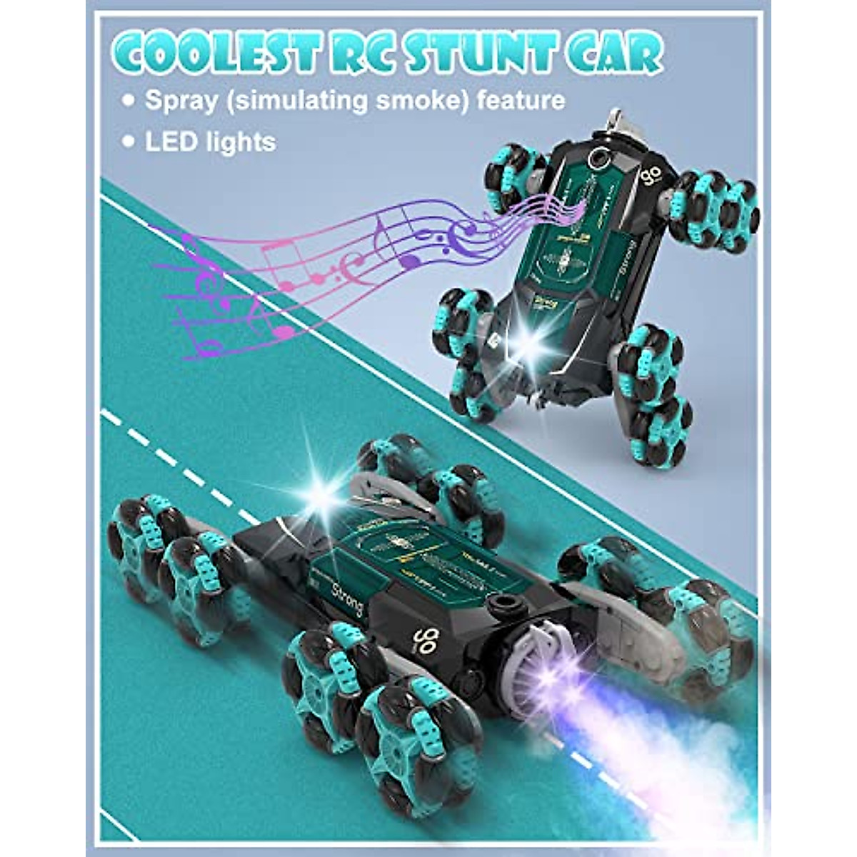 ATHLERIA 8Wd Gesture Sensing Rc Car Toys for Boy Age 8-13,2.4Ghz Remote Control Car,Racing Drift Double-Sided Stunt Car,Christmas Birthday Coolest Gift Ideas for Boys Girls Kids 8 9 10 11 12+ Year