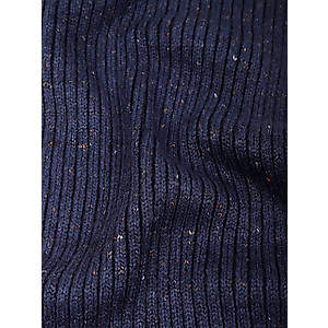 Tommy Hilfiger Men's Rubber Flag Patch Tipped Rib Scarf, Sky Captain, One Size