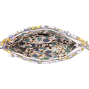 Brentano Cotton quilted Multi-zipper crossbody purse (BIDENS PILOSA)