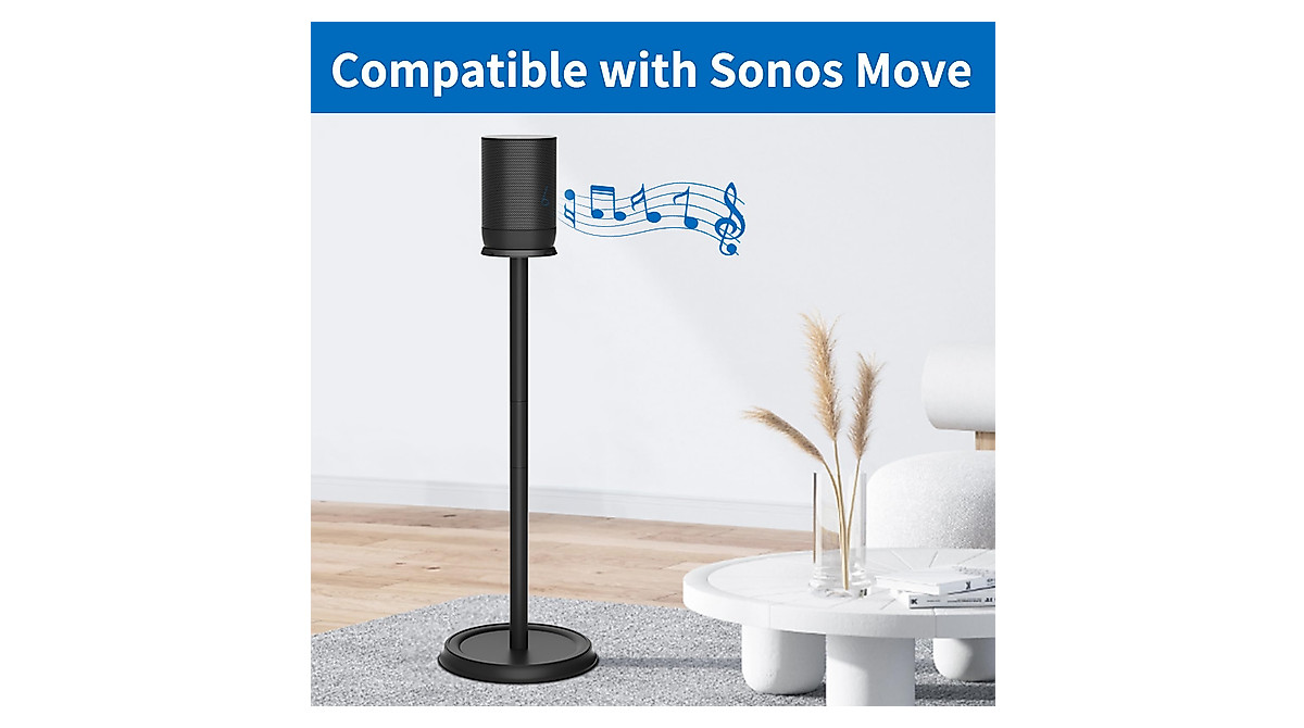 Heavy Duty Speaker Stand for Sonos Move - Easy Setup