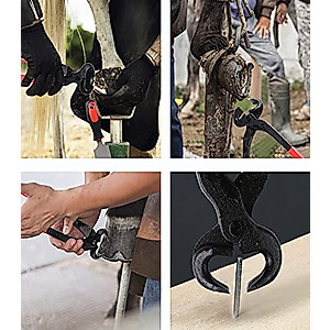 Ueemph Farrier Tools 16-inch,Horseshoe Pliers Tool for Horses,Rasp Hoof Cutter Set, Horses Hoof Trimmers Tools, Suitable for hoof Trimming of Goats, Sheep, Alpaca, Pigs, Horse Pick, Cattle, Donkeys.