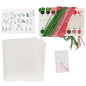 Needle Thread Set, Cotton Canvas Needle Thread Kit, Cotton Canvas Material The Surface is Glossy, for Most People of The Right Age