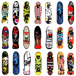 DOYIFUN Pack of 10 Professional Mini Finger Skateboard, Creative Fingertips Movement Party Favors Novelty Toys for Kids Party Supplies Props Decoration