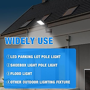 G GJIA led Parking lot Light with Wall Mount Bracket
