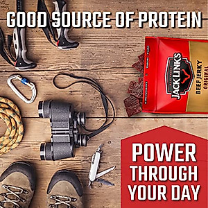 Jack Link's Beef Jerky, Original – Great Everyday Snack, 10g of Protein and 80 Calories, Made with 100% Beef – 96% Fat Free, No Added MSG** – 9 Oz. (Pack of 2)