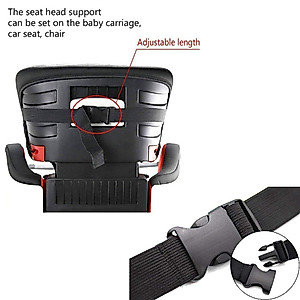 JZK 3 Soft Safety Baby car seat Head Support Strap Toddler Head Holder Belt Fastening Band, Stop Kids Necks Falling or Bobbing Forward When Sleep/nap