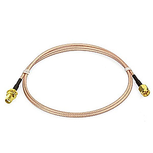 Bingfu SMA Female Bulkhead Mount to SMA Male RG316 Antenna Extension Cable 1m 3 feet 2-Pack Compatible with 4G LTE Router Gateway Cellular SDR USB Dongle Receiver