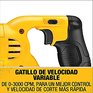 DEWALT 20V MAX Reciprocating Saw, 3,000 Strokes Per Minute, Variable Speed Trigger, Bare Tool Only (DCS380B)