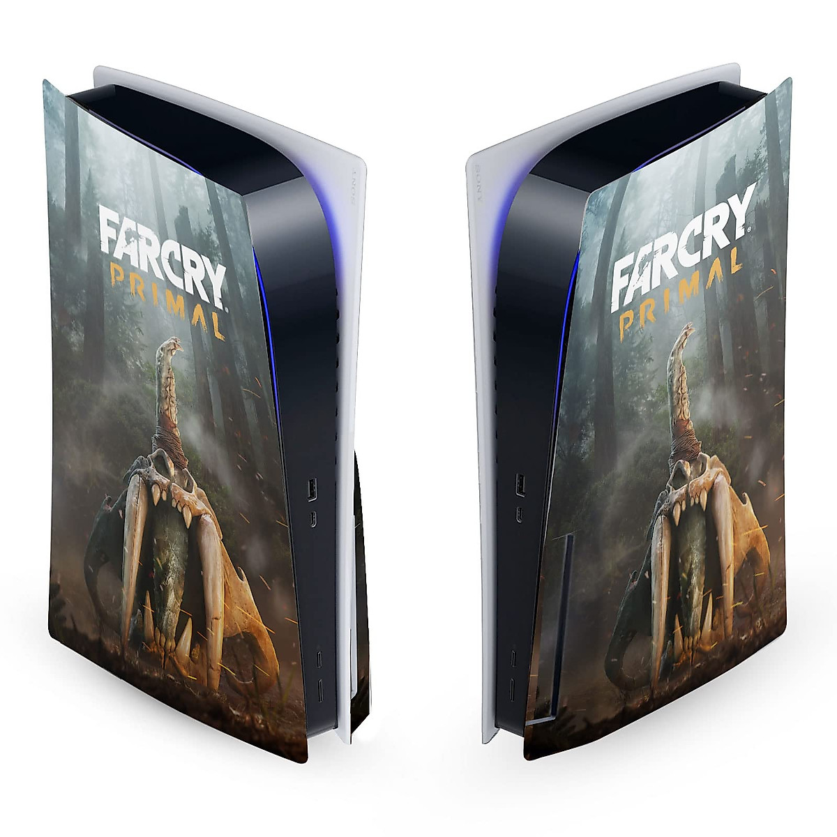 Head Case Designs Officially Licensed Far Cry Skull II Primal Key Art Vinyl Faceplate Sticker Gaming Skin Decal Cover Compatible With Sony PlayStation 5 PS5 Disc Edition Console