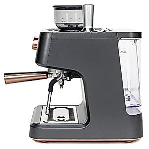 Café Bellissimo Semi Automatic Espresso Machine + Milk Frother | WiFi Connected| Built-In Bean Grinder, 15-Bar Pump & 95-Ounce Water Reservoir | Matte Black, C7CESAS3RD3