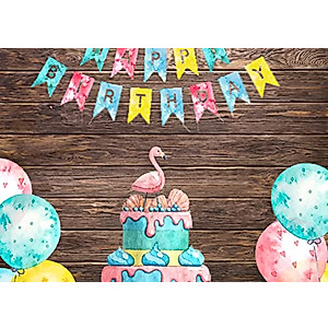 LYWYGG 8x8ft Thin Vinyl Brown Wood Backdrop Photographers Retro Wood Wall Background Cloth Seamless CP-19-0808