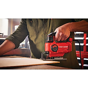 CRAFTSMAN Jig Saw, 4 Orbital Settings, Up to 3,000 SPM, 5 Amp, Corded (CMES610)