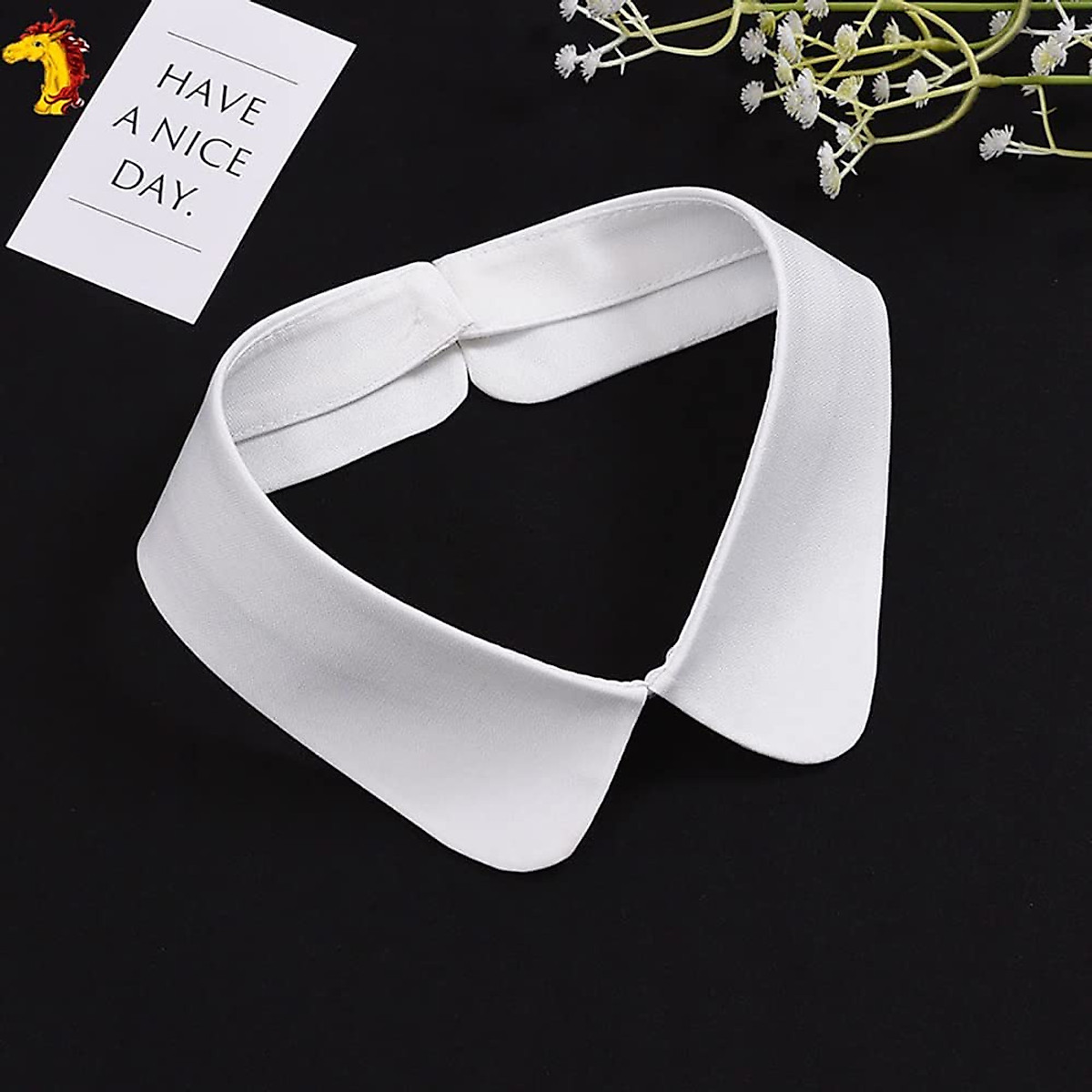 Huliyhus Fake Collar Detachable Dickey Collar Lapel Choker Peter Pan Necklace False Collar and Wrist Cuffs Detachable False Sleeves (Type 2)