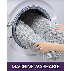 DEXI Bathroom Rug Mat, Extra Soft and Absorbent Bath Rugs, Washable Non-Slip Carpet Mat for Bathroom Floor, Tub, Shower Room, 24"x16", Grey