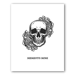 Stoic Wall Art Collection - Marcus Aurelius, Memento Mori, Epictetus Quotes - Stoicism Wisdom Set of 3 Prints - 8x10 - Unframed