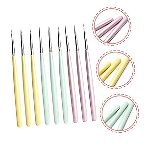 Nail Drawing Pen 3 Sets Nail Brush De Uñas Acrilicas Nail Brush Acrylic Kit De Manicura Paint Brushes Professional Manicure Set DIY Nail Drawing Pen Nail Tools Nail Polish Brush