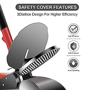 Electric Shaved Ice Machine 11 Inch Height 380W Three Blade Ice Crusher Snow Cone Maker Machines 220lbs/hr for Home and Commercial Use (Silver)