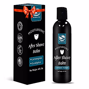 The Henna Guys 4 fl. Oz Lemongrass & Eucalyptus Aftershave Balm, Excellent Aftershave Lotion, Soothes and Moisturizes After Shaving. Takes away Dryness