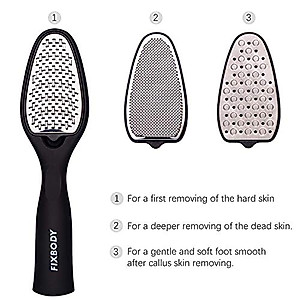 FIXBODY 3PCS Nail Clipper Set with Leather Case | FIXBODY 3 in 1 Replaceable Pedicure Kit