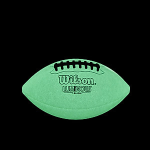 Wilson Luminous Glow Football - Junior Size, Green