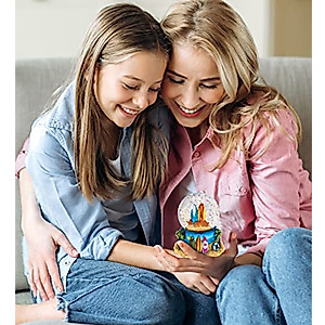 CoTa Global Cool Summer Surf Boards Snow Globe - Water Globe Figurine with Sparkling Glitter, Collectible Novelty Ornament for Home Decor, for Birthdays, Holiday and Valentine's - 65mm