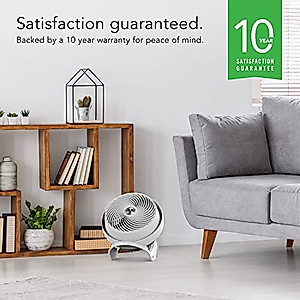 Vornado 733DC Whole Room Energy Smart Air Circulator Fan, Made in USA, Variable Speed Control, White, Large