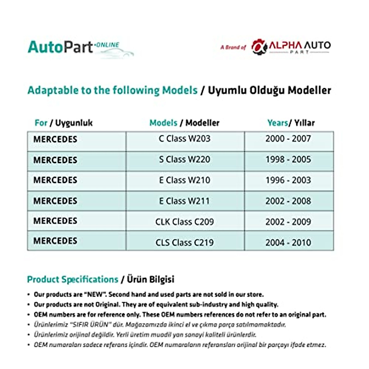 Jack Wedge for Mercedes E Class W210,W211,S Class,CLK,CLS