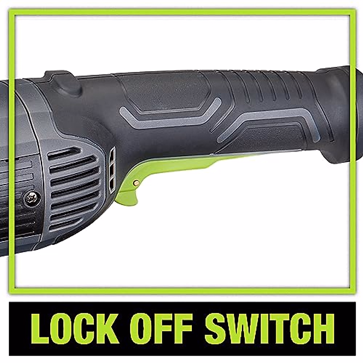 Genesis Angle Grinder 15 Amp 7 Inch 8,500 RPM Corded with 3-Position Side Handle, Wheel Guard and Grinding Wheel and 2 Year Warranty (GAG1570), Gray