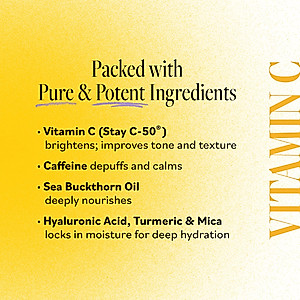 Derma E Vitamin C No Dark Circles Perfecting Eye Cream – Color Correcting Vitamin C with Turmeric and Caffeine for Fine Lines and Under Eye Puffiness, 0.5 Oz