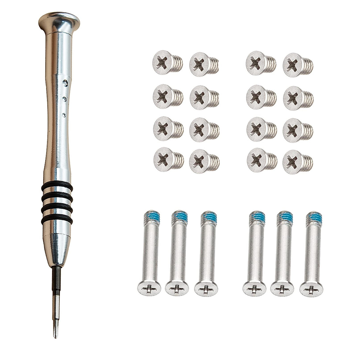 HXHLWN 2 Sets Replacement Screws with Screwdriver for Apple MacBook Pro 13" 15" 17" A1278 A1286 A1297 2009-2012