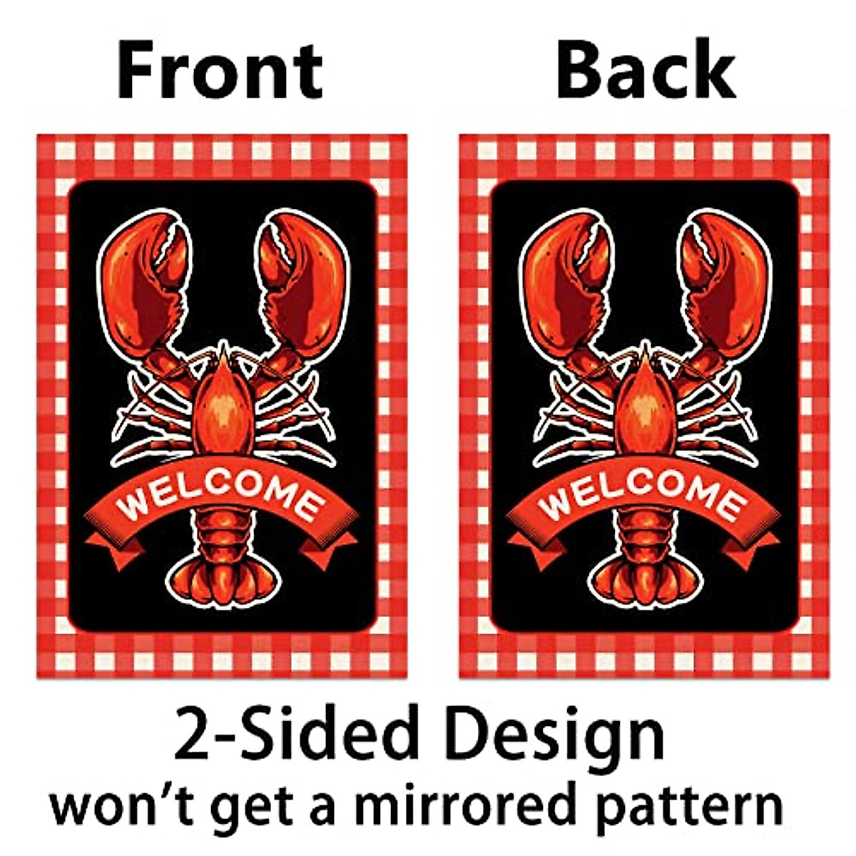 Nepnuser Crawfish Boil Garden Flag Let's Cray Birthday Party Indoor Outdoor Lawn Front Yard Welcome Sign Decoration