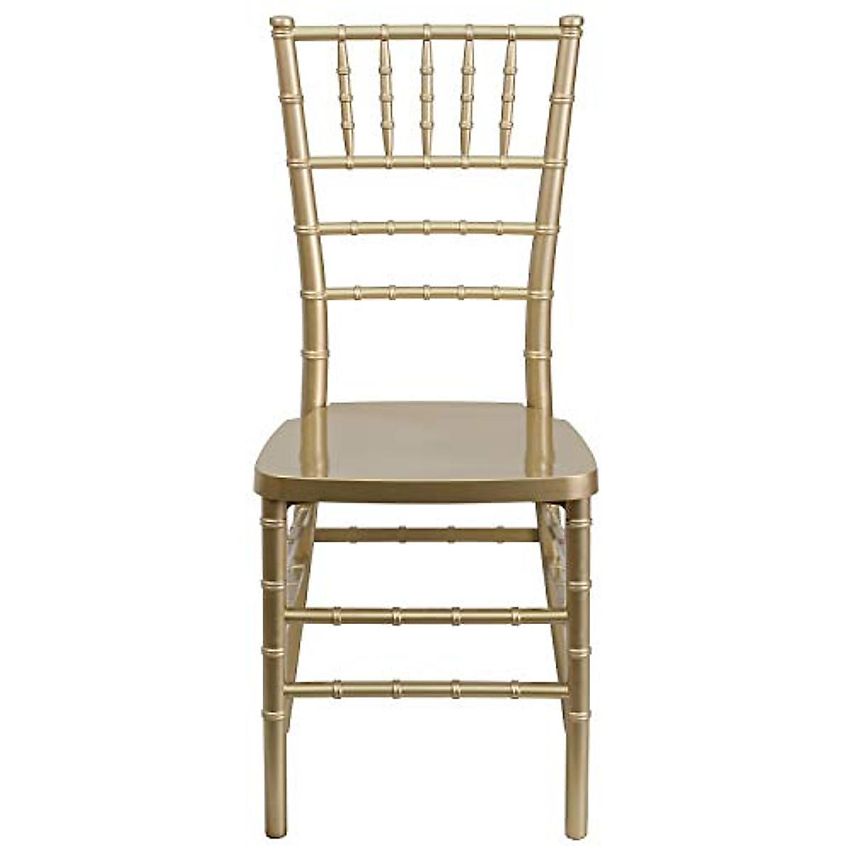 Flash Furniture 2 Pack HERCULES PREMIUM Series Gold Resin Stacking Chiavari Chair