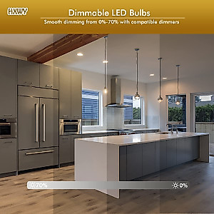 E14 LED Bulb 7W 120V European Light Bulbs Equivalent 75W Incandescent Bulb, Dimmable E14 Base for Cooker Hood Bulbs Turkish lamp Bulb, E14 Socket Light Bulb Warm White 3000K (2 Pack)